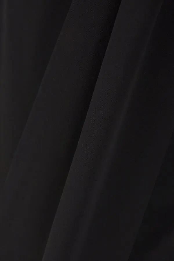 Saint Laurent Sleeveless Maxi Dress With Back Bow Detail - Black