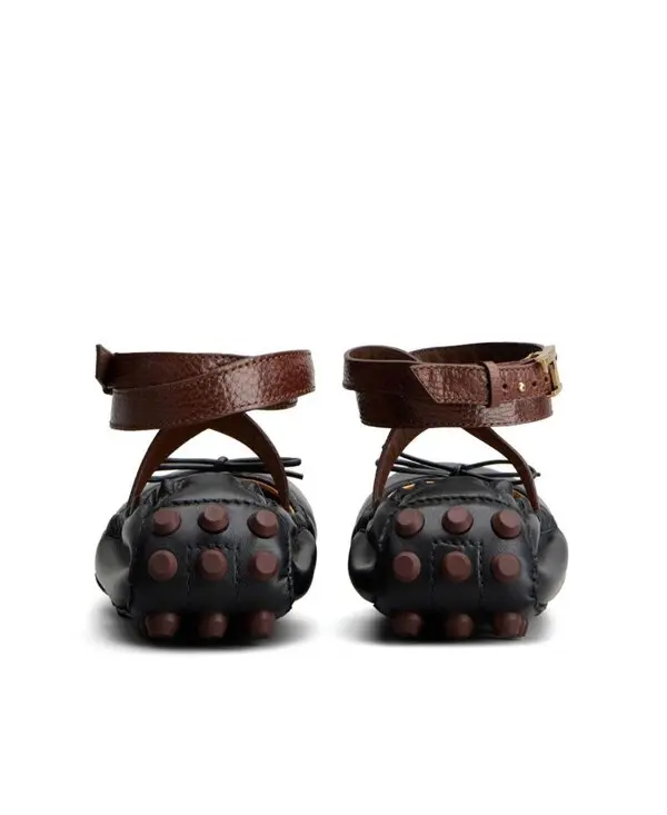 TOD'S Gommino Wraparound Ballerina Flats