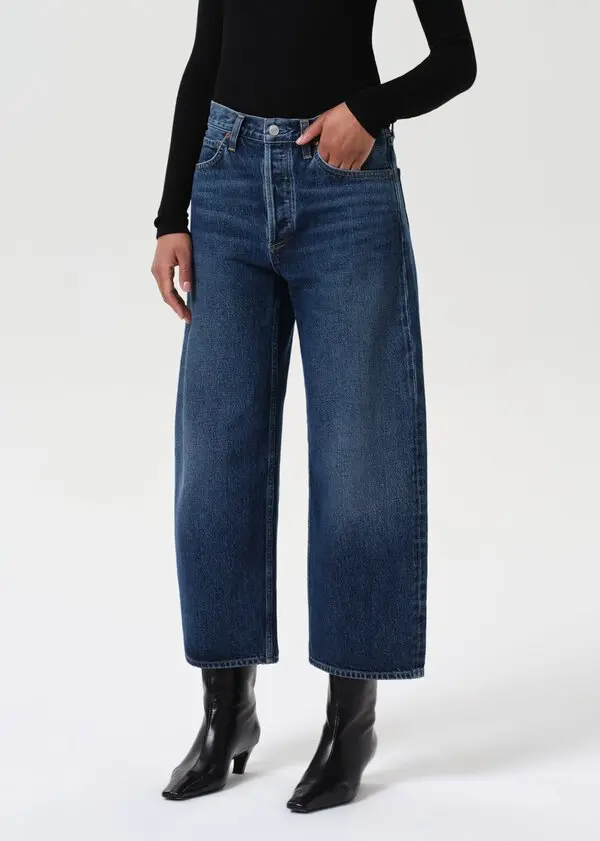 AGOLDE Wide Leg Denim Trousers