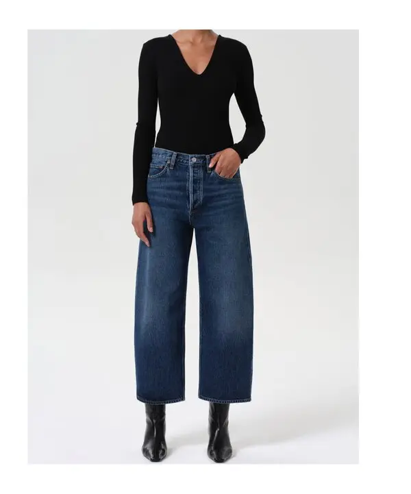 AGOLDE Wide Leg Denim Trousers