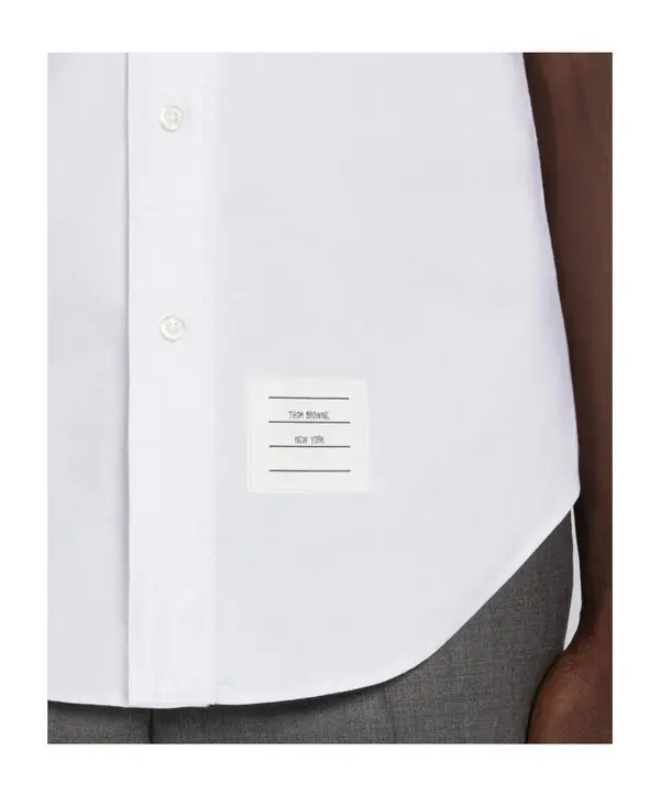 Thom Browne Rwb Stripe Short-sleeved Polo Shirt