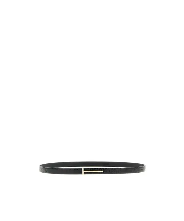 TOM FORD Leather Belt - Black