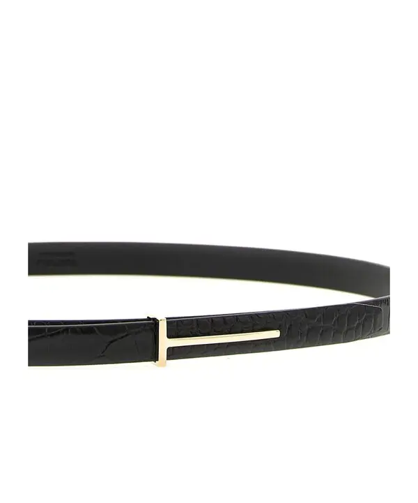 TOM FORD Leather Belt - Black