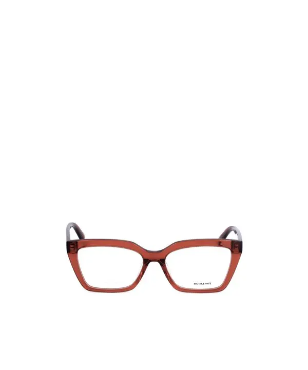 Stella McCartney Geometric Plano Mirror Eyeglasses - White
