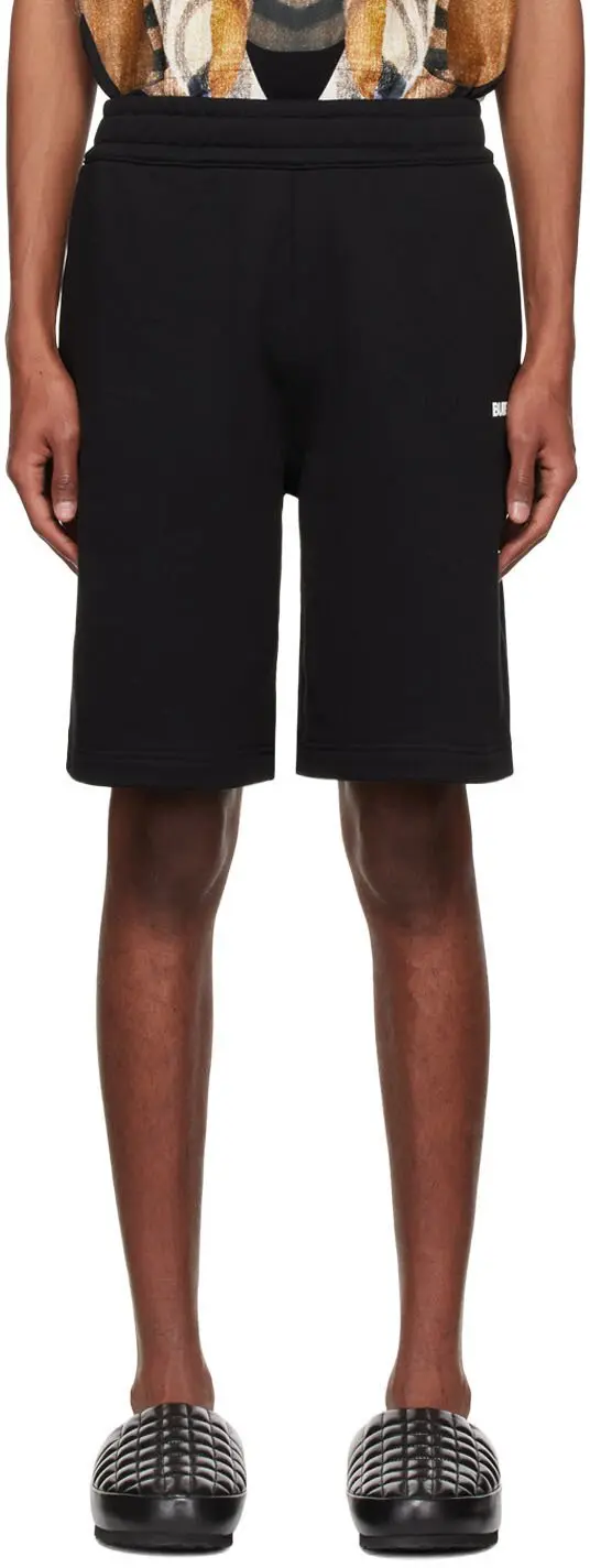 Burberry Elasticated-waist Shorts With Logo Print