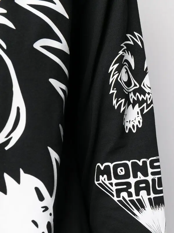 Alexander McQueen Monster Pattern Printed Mini Dress