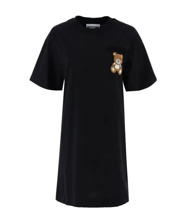 Moschino Teddy Bear Embellished T-shirt Dress