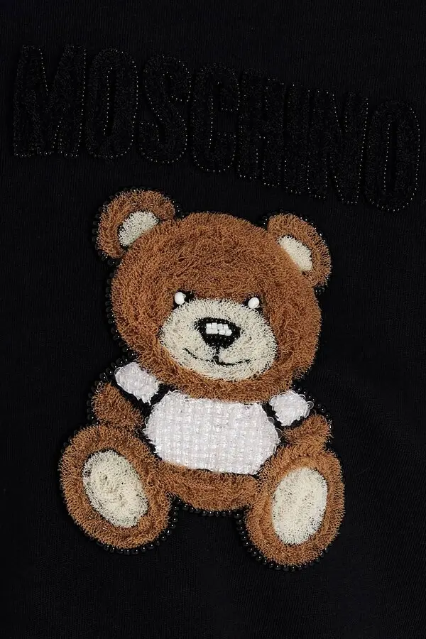 Moschino Teddy Bear Embellished T-shirt Dress