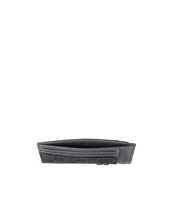 Gucci Grey Trim Gg Card Case