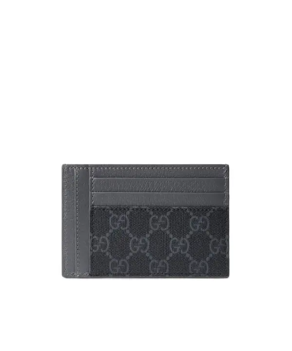 Gucci Grey Trim Gg Card Case