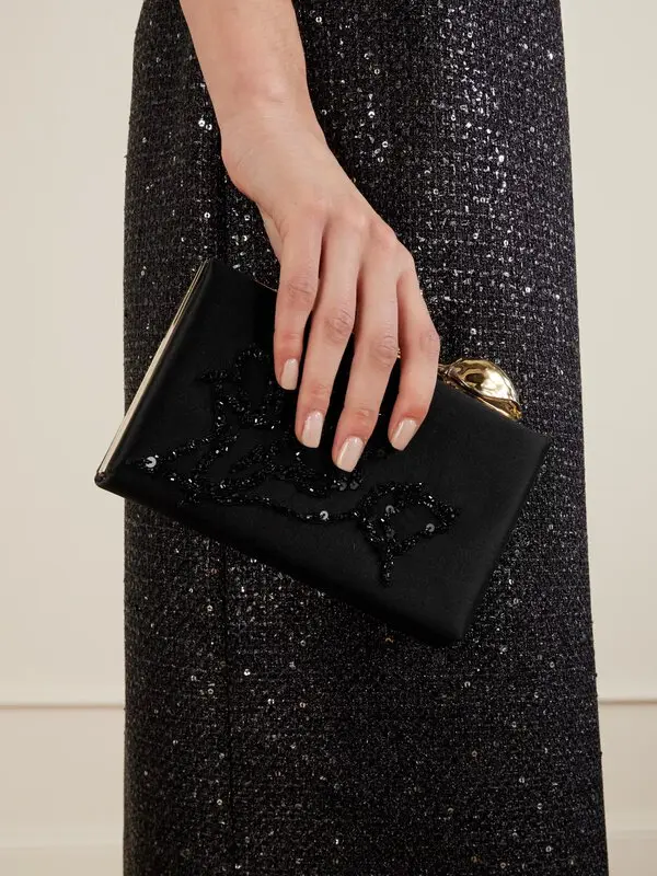 Erdem Bloom Minaudière Clutch Bag