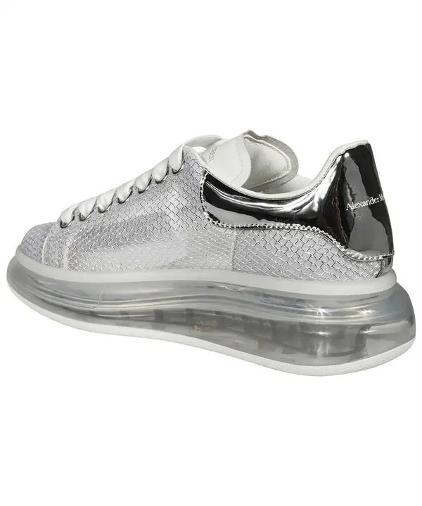 Alexander McQueen Oversized Mesh Panelled Sneakers - Gray