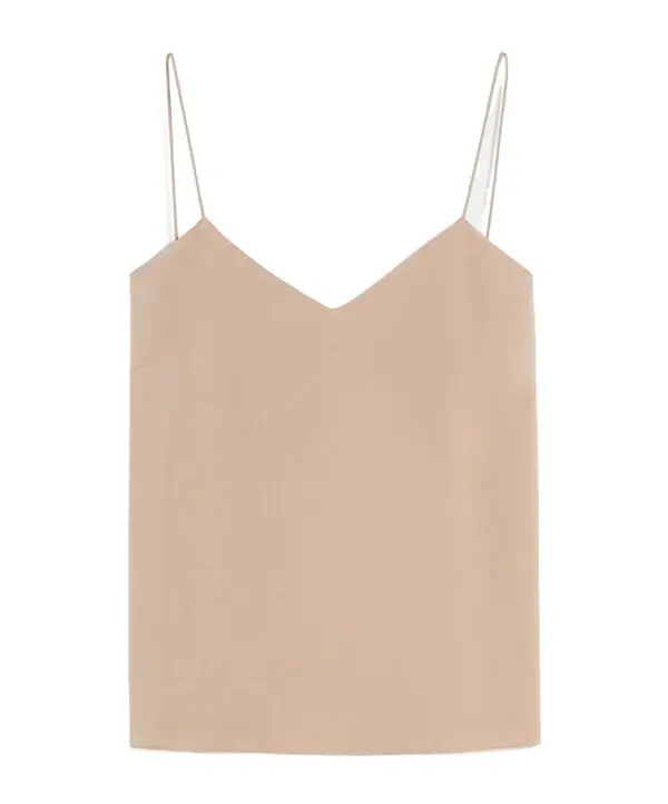 Max Mara Unghia V-neck Top - Hazelnut Brown