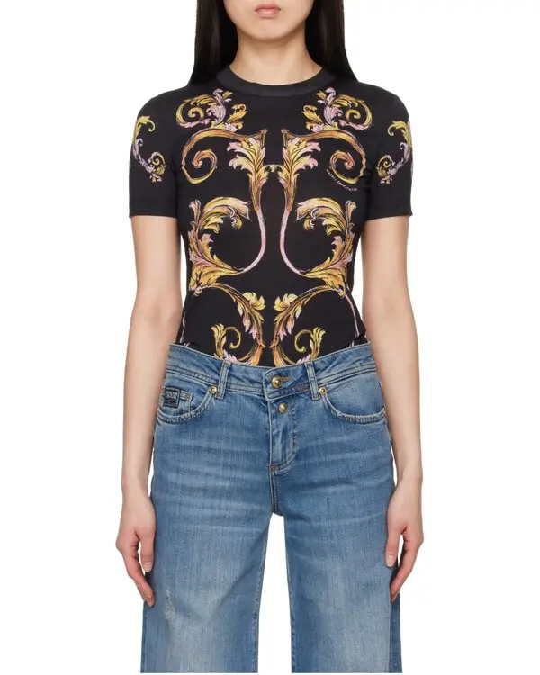 Versace Barocco Print T-shirt - Black