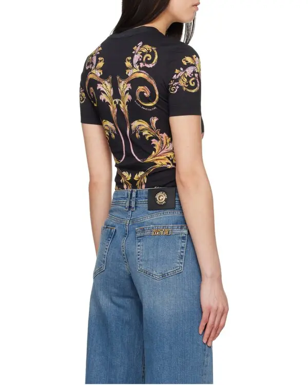 Versace Barocco Print T-shirt - Black