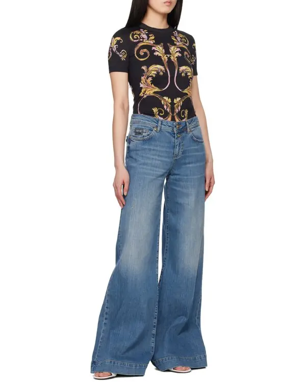Versace Barocco Print T-shirt - Black