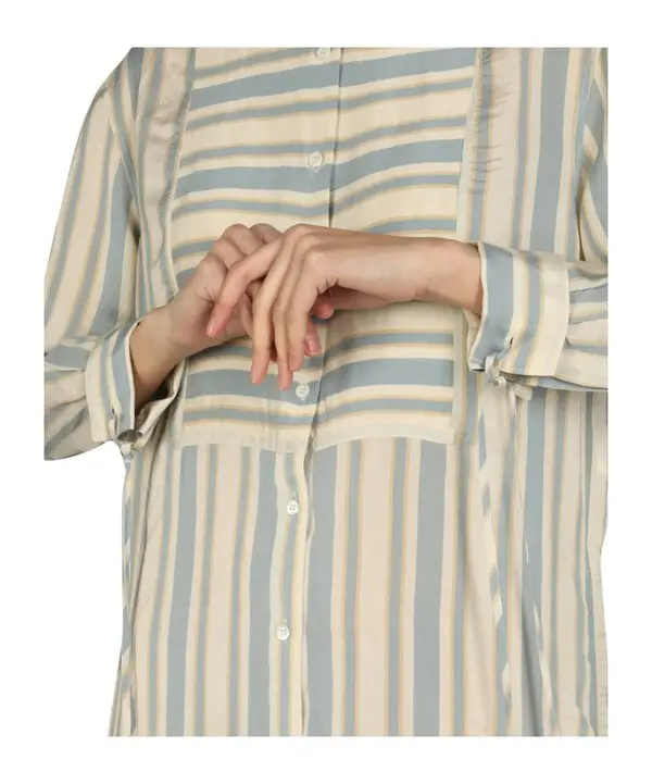 Aspesi Striped Button-up Shirt Dress