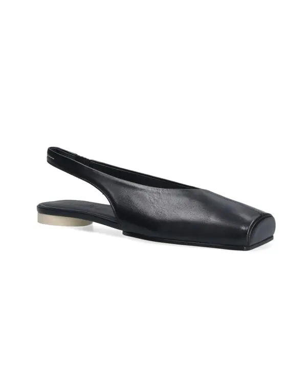 MAISON MARGIELA Square Toe Slingback Flat - Black