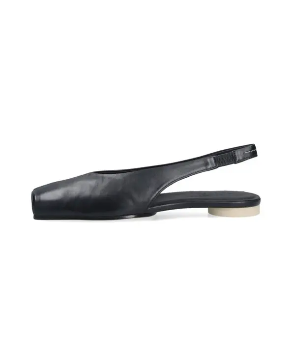 MAISON MARGIELA Square Toe Slingback Flat - Black