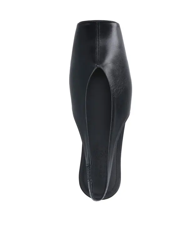 MAISON MARGIELA Square Toe Slingback Flat - Black