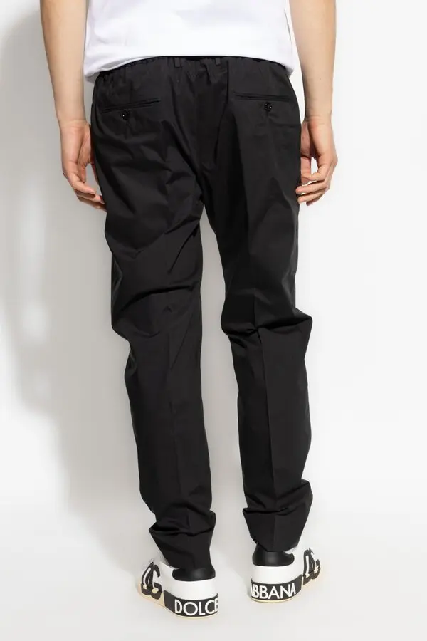Dolce & Gabbana Pleated Tailored Trousers - Black