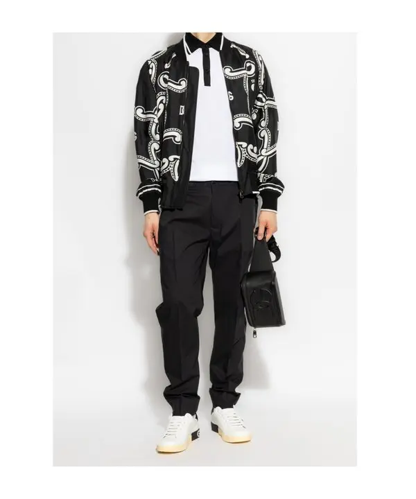 Dolce & Gabbana Pleated Tailored Trousers - Black