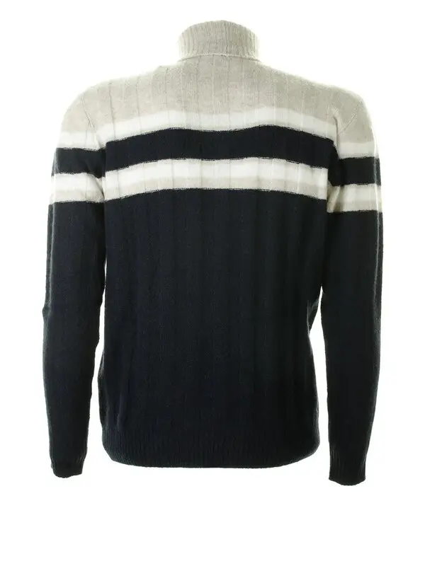 Eleventy Long Sleeve Ribbed Knit Sweater