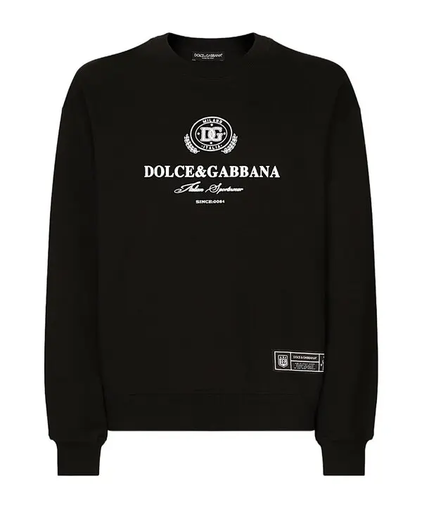 Dolce & Gabbana Logo Printed Jersey Sweatshirt