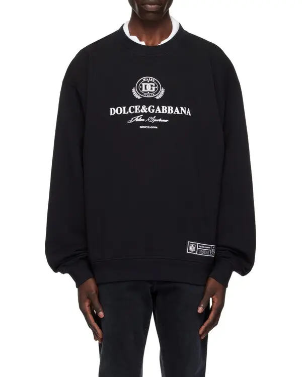 Dolce & Gabbana Logo Printed Jersey Sweatshirt