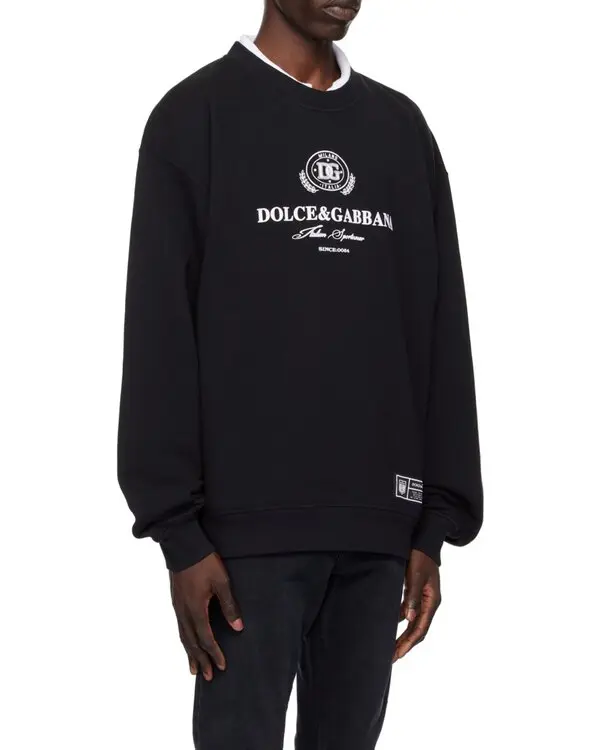 Dolce & Gabbana Logo Printed Jersey Sweatshirt