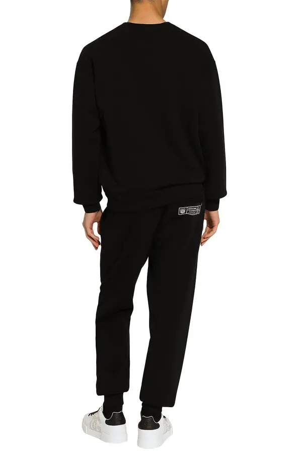 Dolce & Gabbana Logo Printed Jersey Sweatshirt