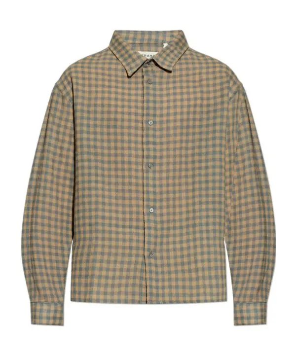 FRAME Checked Buttoned-up Shirt