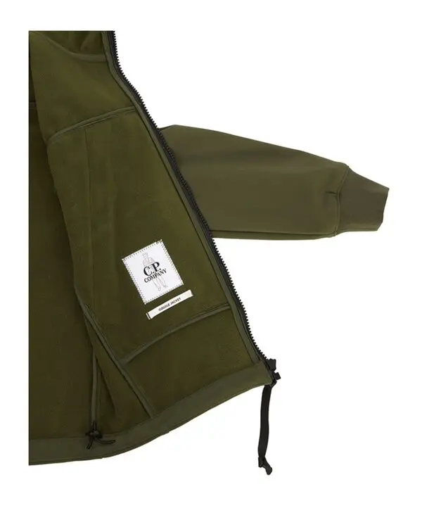 C.P. COMPANY Zip-up Hooded Jacket With Goggle Detail - Green