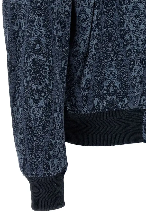 Etro Patterned Jacquard Zip Fastened Bomber Jacket