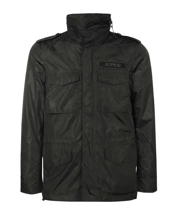Aspesi Long-sleeved Casual Jacket - Black