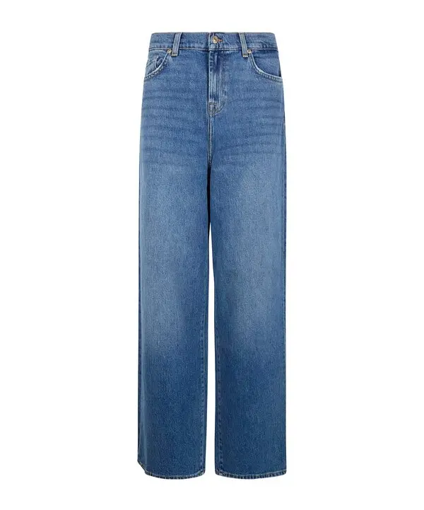 7 For All Mankind Distressed-effect Five-pockets Jeans - Blue