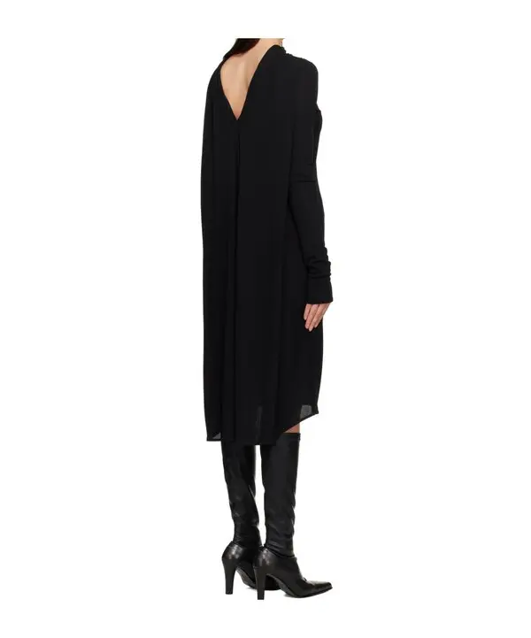 TOTEME High Neck Cape Effect Dress