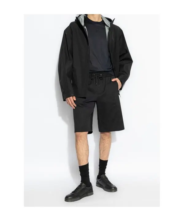Dolce & Gabbana Logo Plaque Shorts - Black