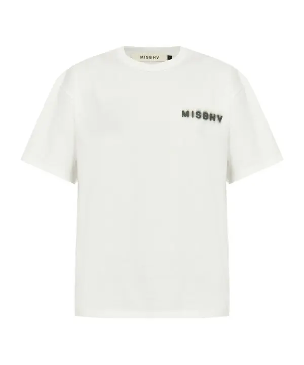 MISBHV Logo-printed Crewneck T-shirt - White