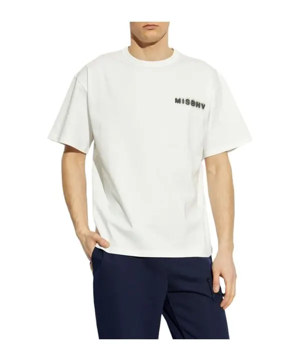 MISBHV Logo-printed Crewneck T-shirt - White
