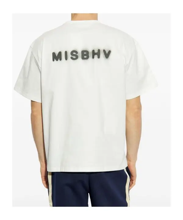 MISBHV Logo-printed Crewneck T-shirt - White