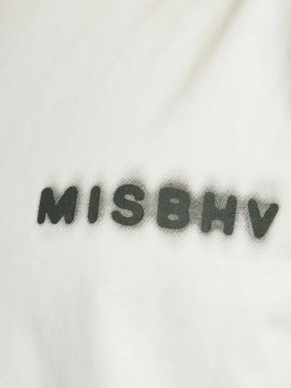 MISBHV Logo-printed Crewneck T-shirt - White