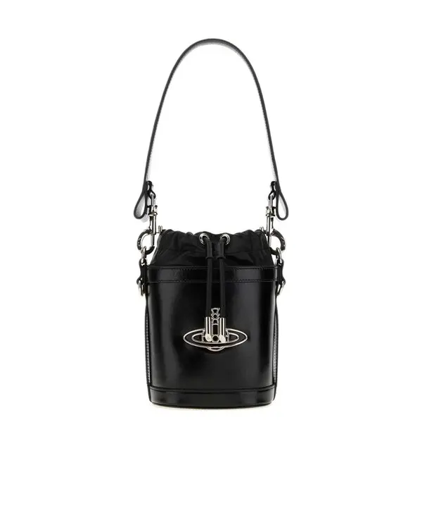 VIVIENNE WESTWOOD Orb-embellished Bucket Bag - Black