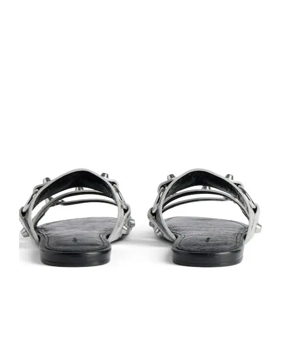Balenciaga City Flat Mules With Studs