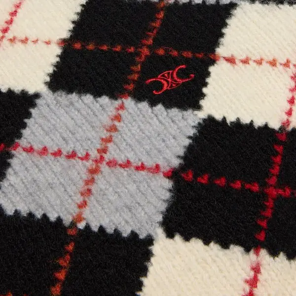 Celine Argyle Wool Turtleneck Sweater