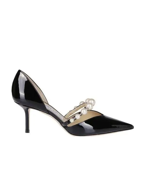 JIMMY CHOO Aurelie 65 Embellished Pumps - Black