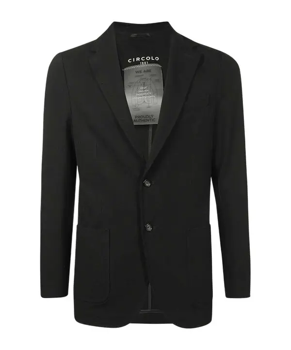 CIRCOLO 1901 Long-sleeved Suit Coat - Black
