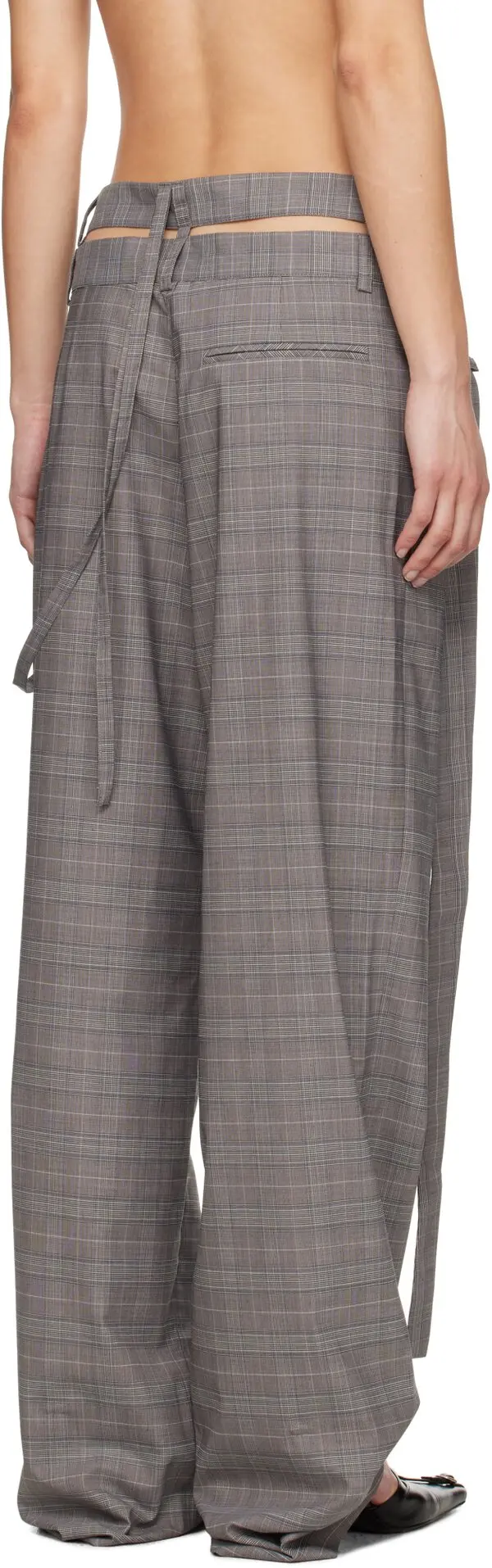 Ottolinger Checked Trousers - Gry