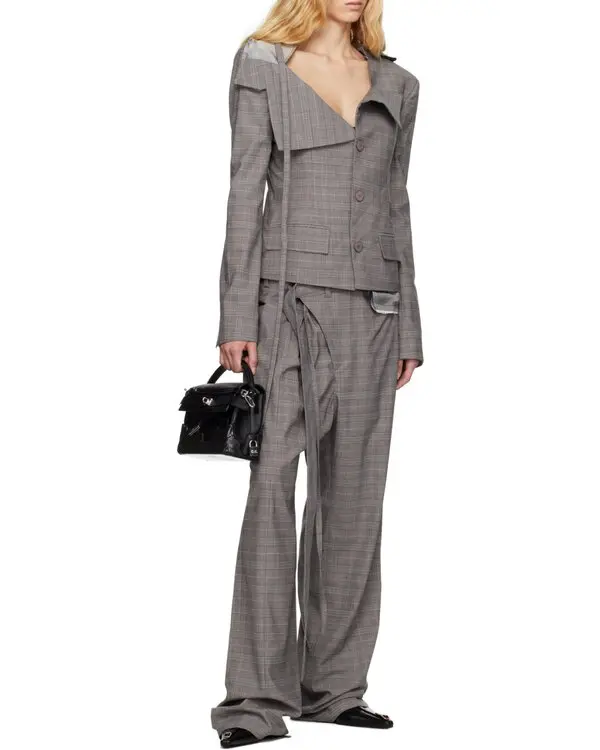 Ottolinger Checked Trousers - Gry
