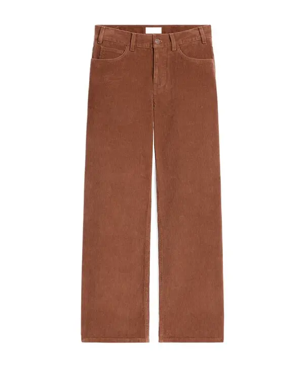 Celine Jolene Jeans In Corduroy - Brown
